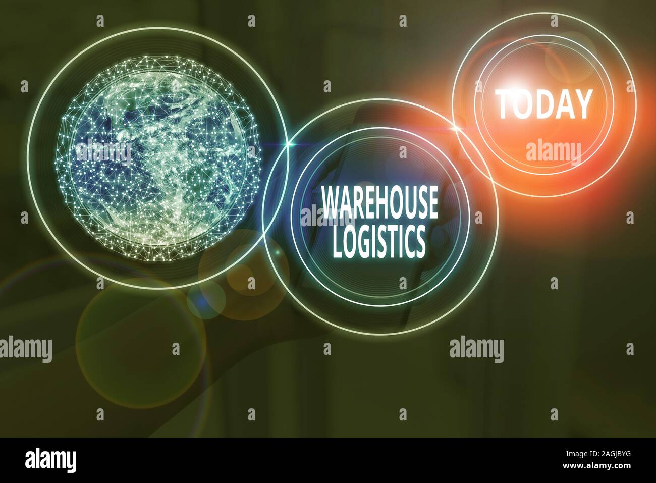 Text sign showing Warehouse Logistics. Business photo text flow of both ...