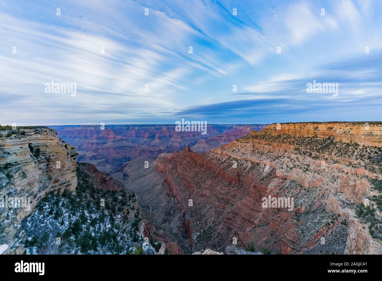 Beautiful sunset landscape of the Grand Canyon National Park at Arizona ...
