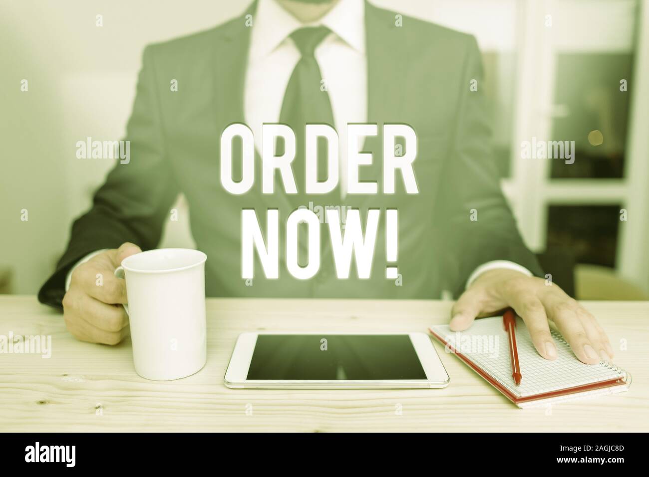 Conceptual hand writing showing Order Now. Concept meaning confirmed ...
