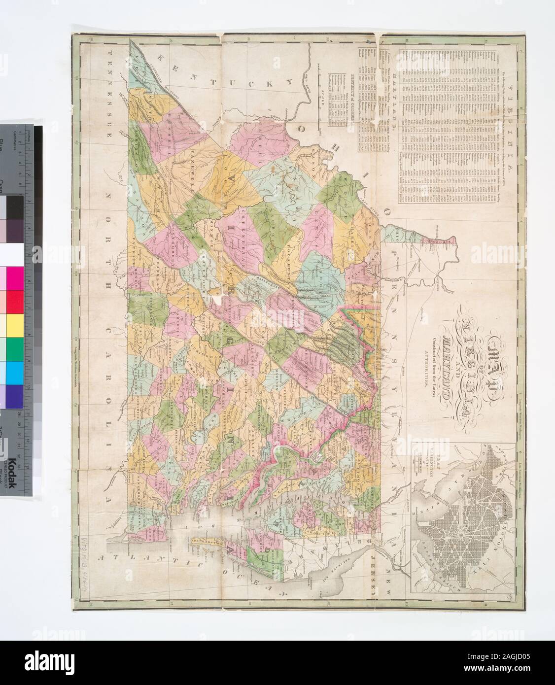 Appears in Finley's New American Atlas. Includes tables population ...