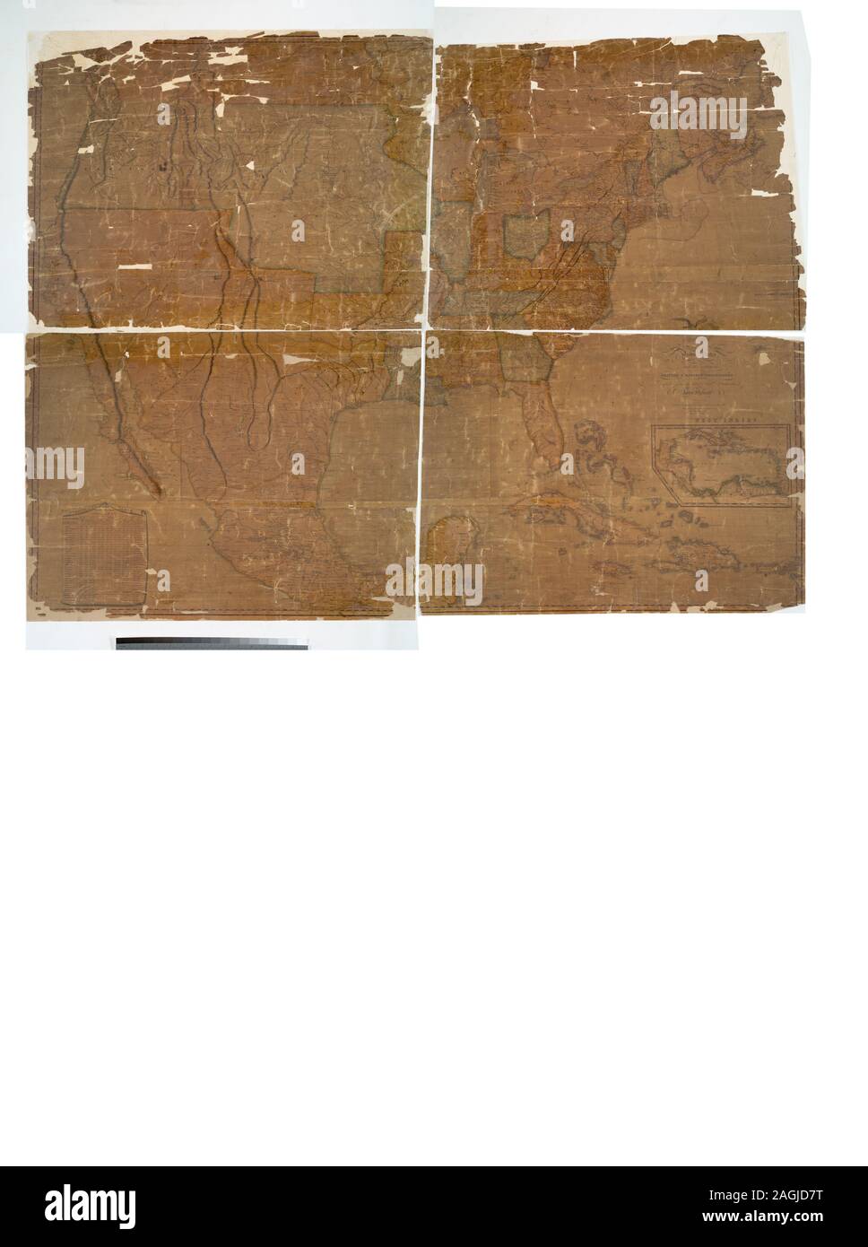 1820 map united states hi-res stock photography and images - Alamy