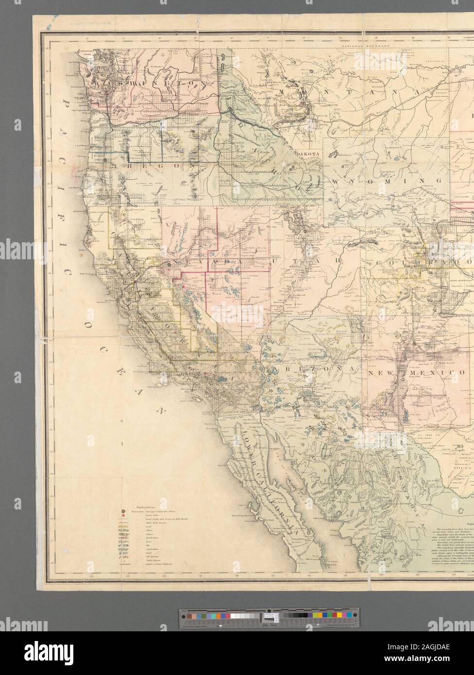 1870 map of united states hi-res stock photography and images - Alamy