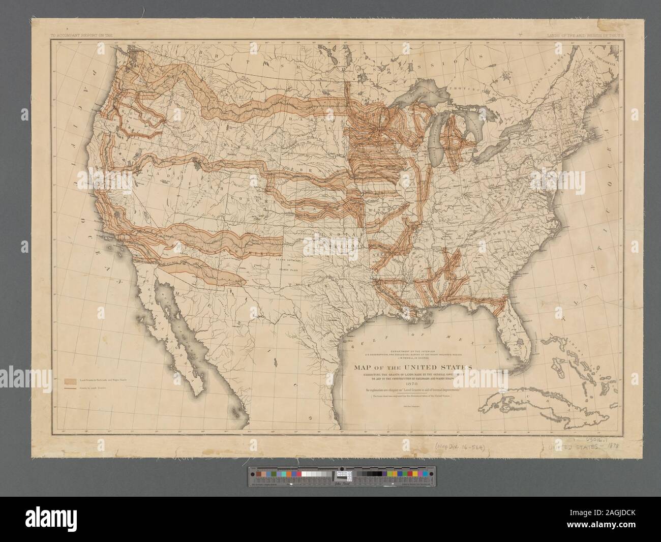 United states railroads map hi-res stock photography and images - Alamy