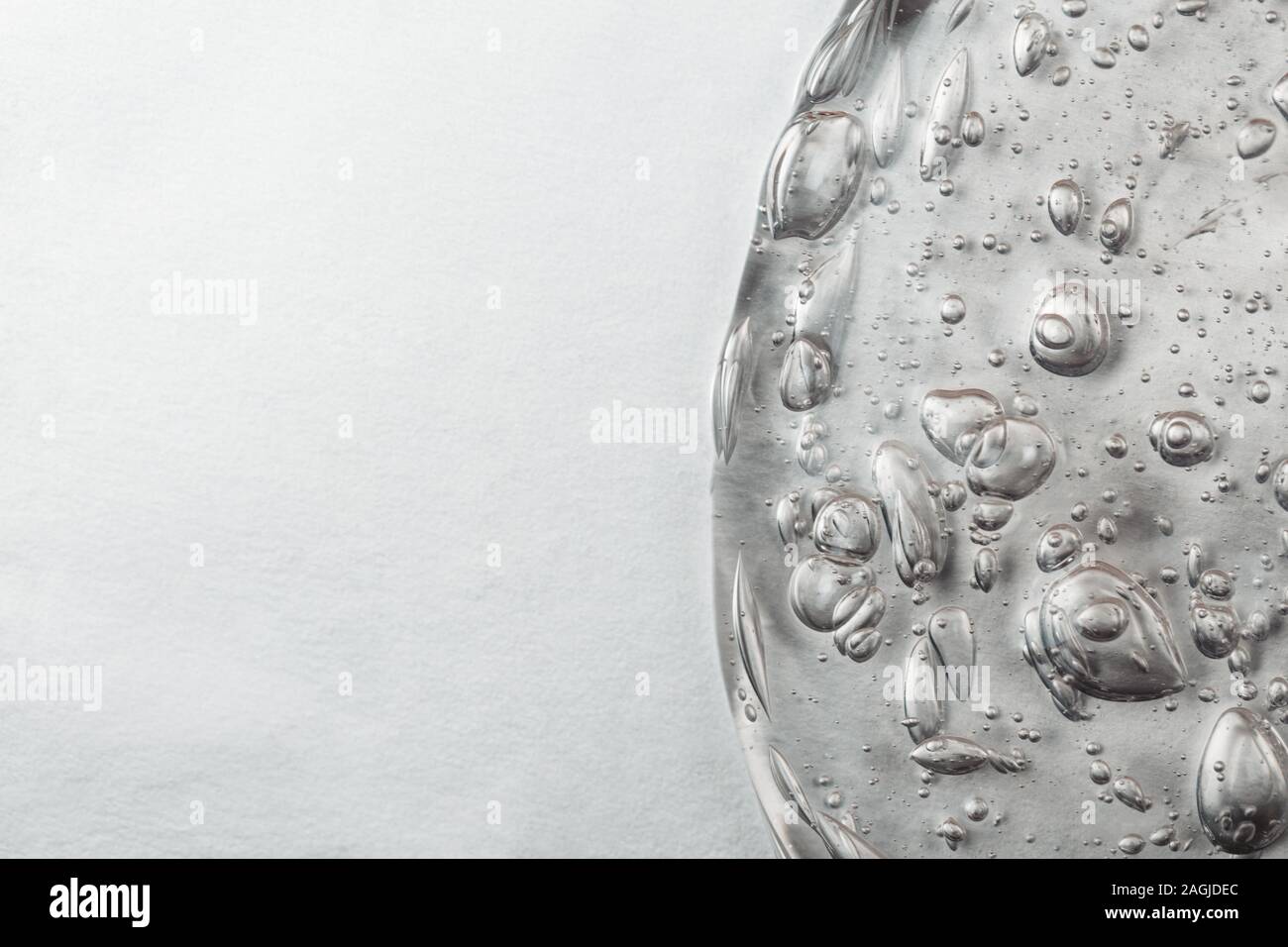 Texture of hyaluronic acid with oxygen bubbles Stock Photo - Alamy