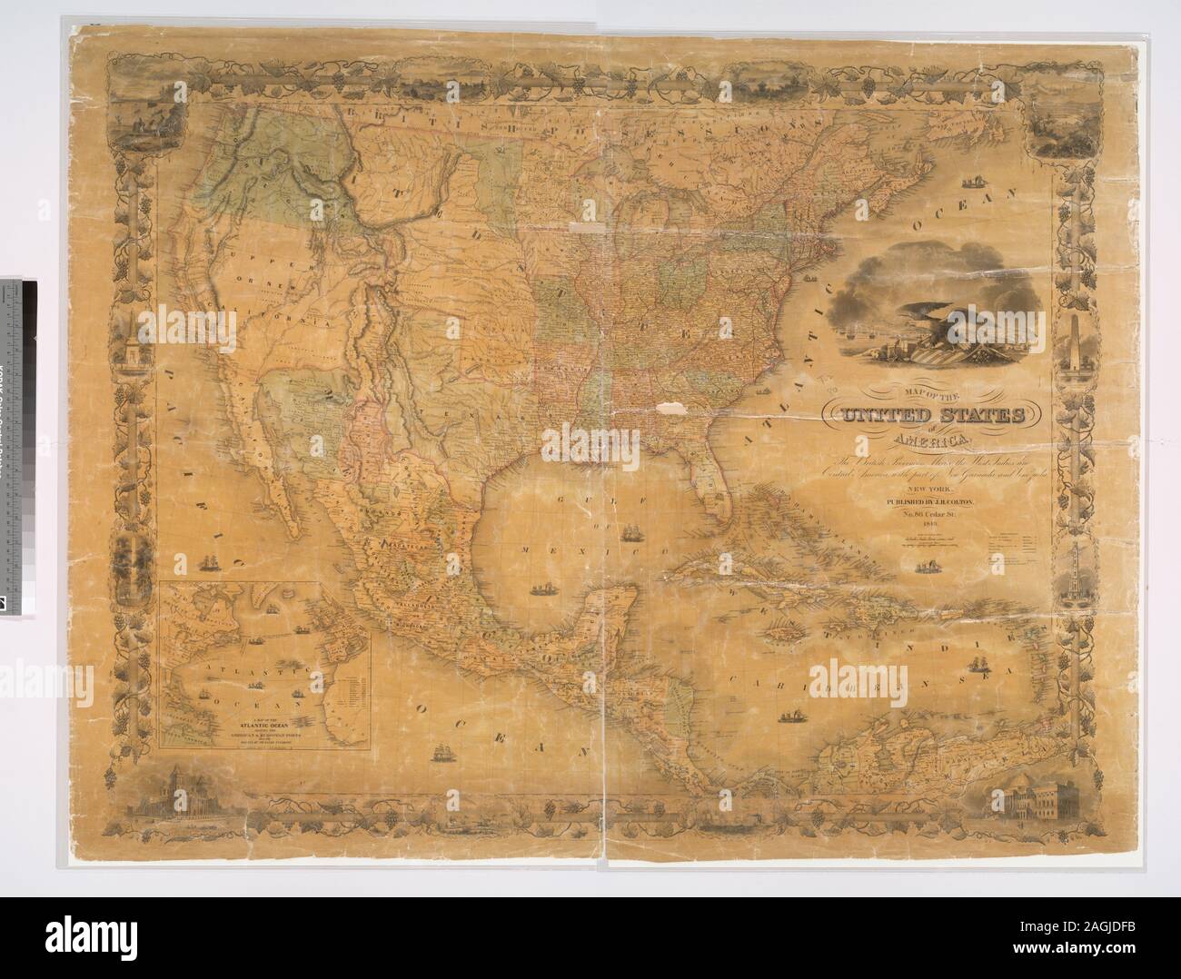 Includes ill., and decorative border. Inset: Map of the Atlantic ocean ...