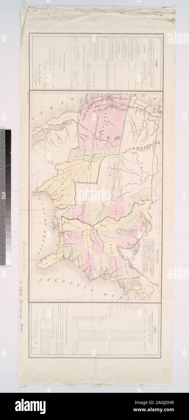 United states map 1848 hi-res stock photography and images - Alamy