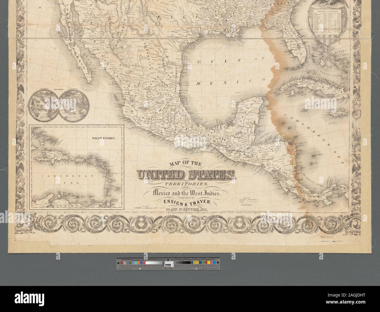 Relief shown by hachures. Also covers Central America. Prime meridians ...