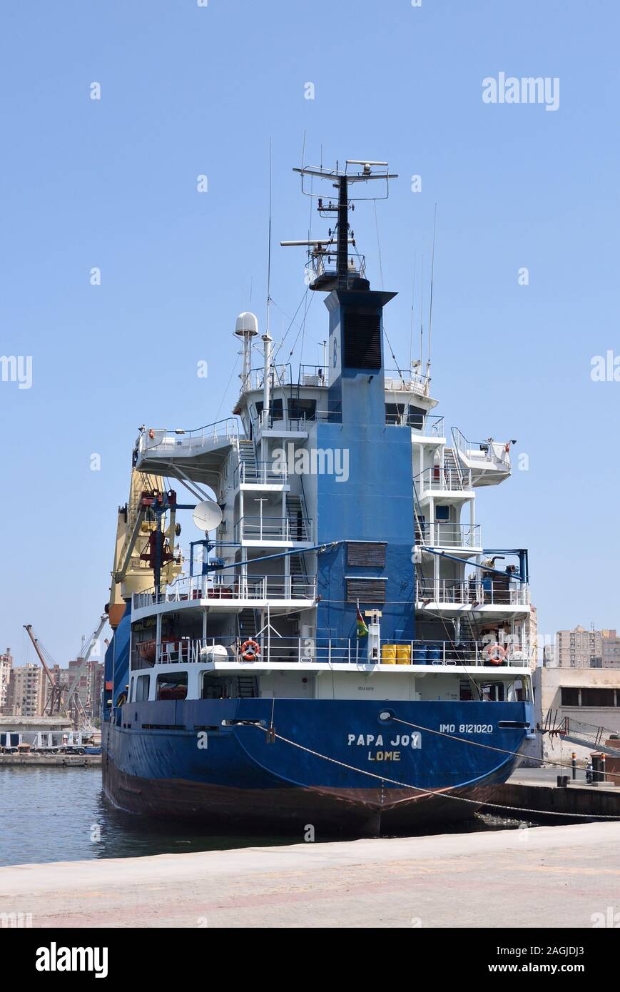 Alexandria Docks, quay, wharfe, Egypt Stock Photo - Alamy