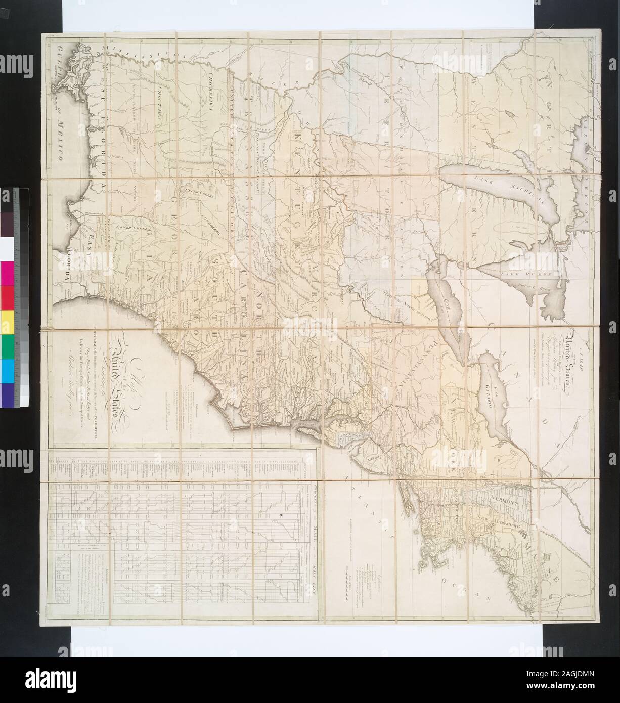 Stokes 1796-A-7 Issued with accompanying list of post offices. See Deak ...