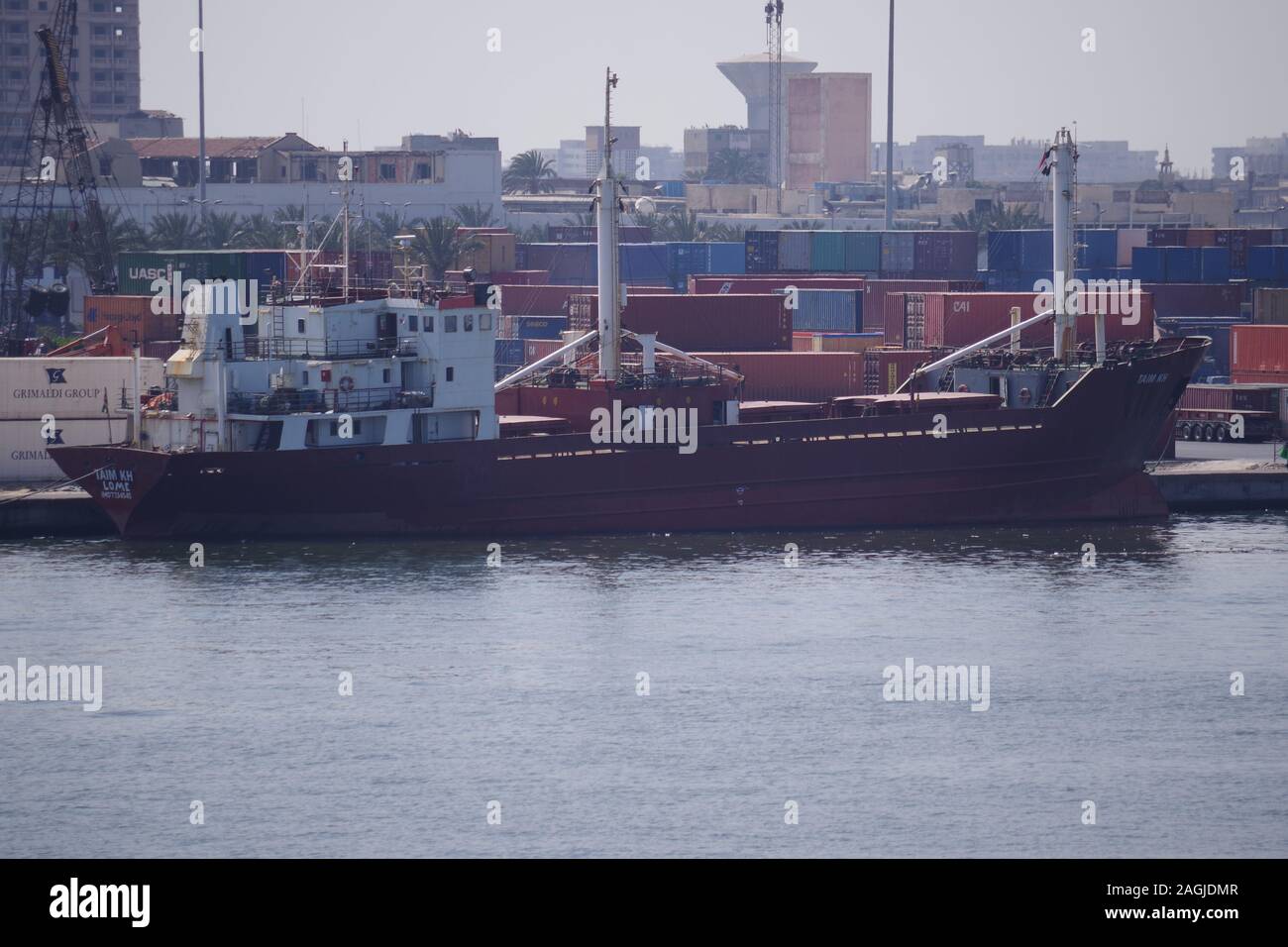 Alexandria Docks, quay, wharfe, Egypt Stock Photo - Alamy
