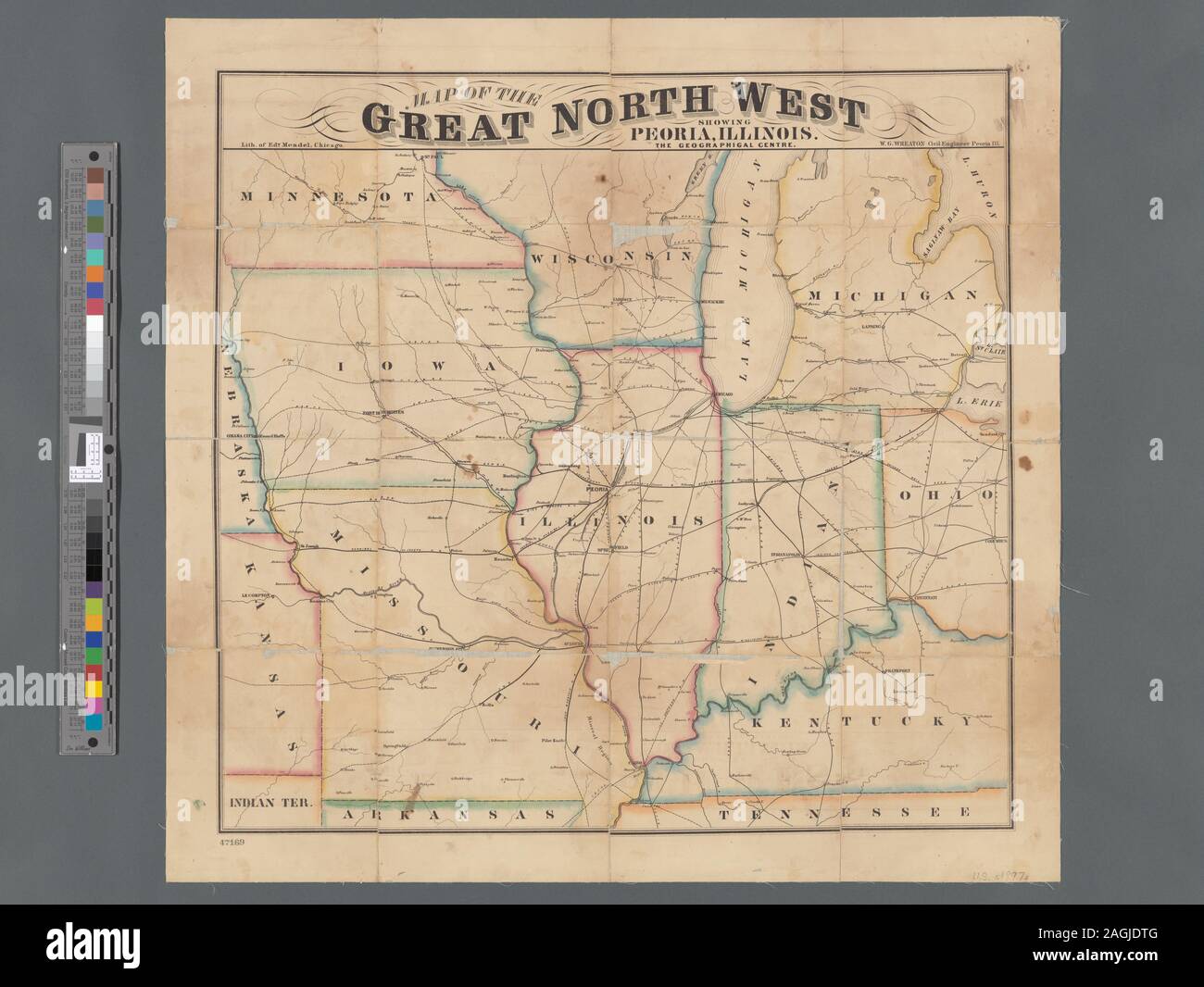 Map of peoria hi-res stock photography and images - Alamy