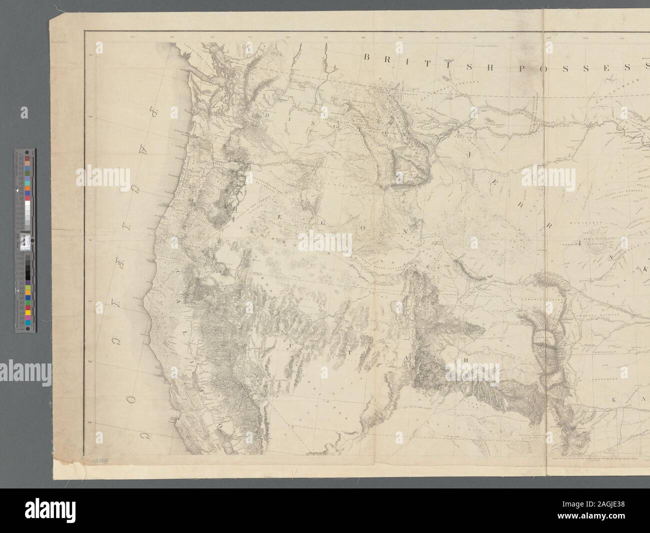 Relief shown by hachures. Shows Indian tribal locations, military posts ...