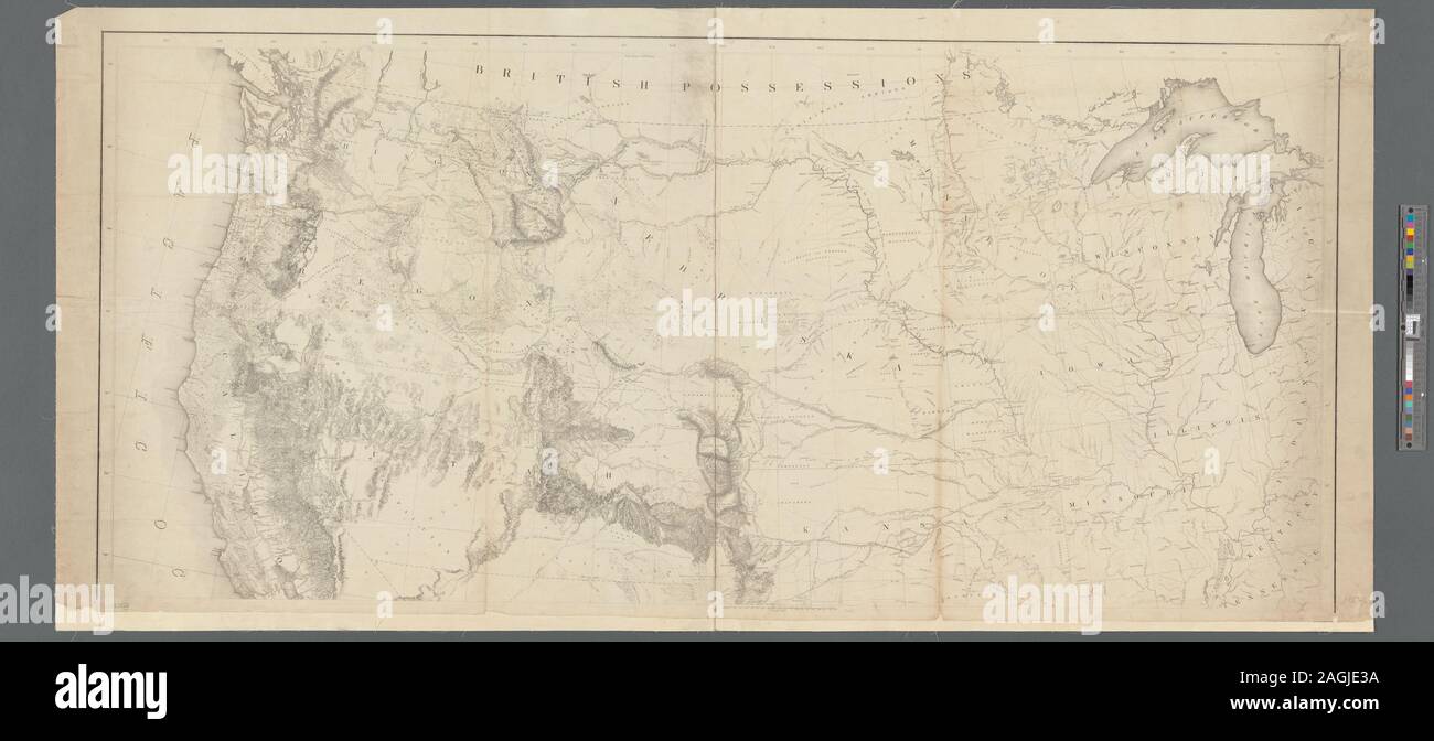 Relief shown by hachures. Shows Indian tribal locations, military posts ...