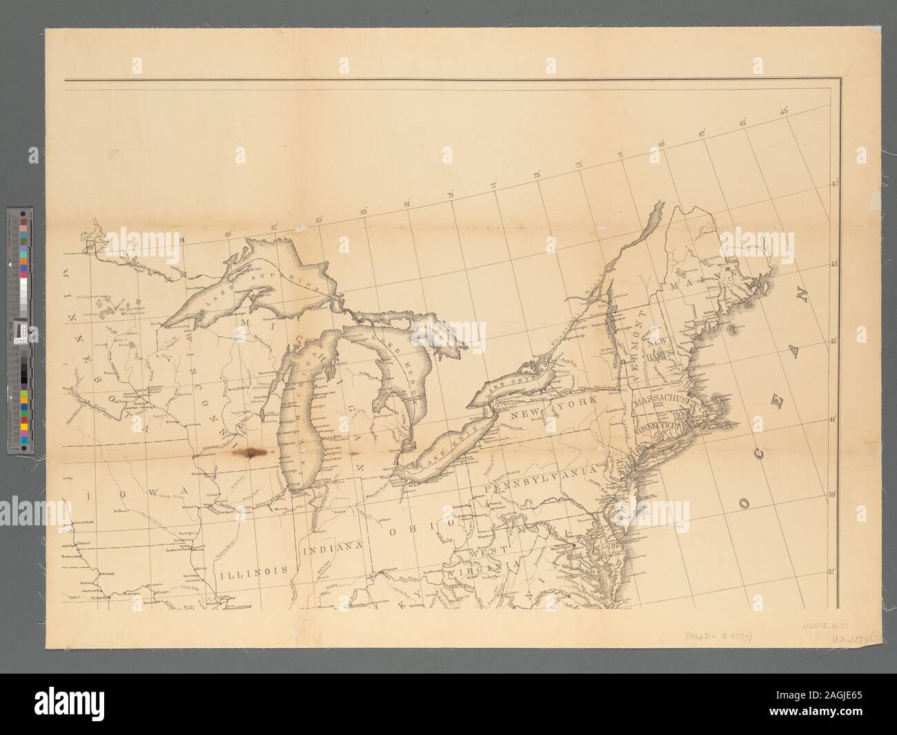 Prime meridians: Greenwich and Washington. Insets: Enlarged map of the ...