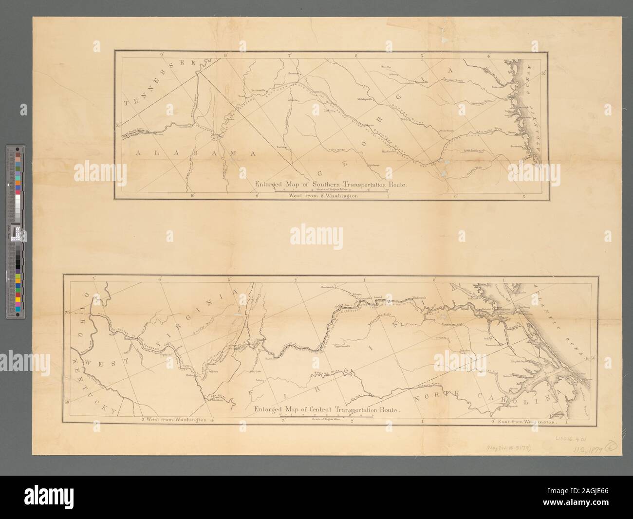 Prime meridians: Greenwich and Washington. Insets: Enlarged map of the ...