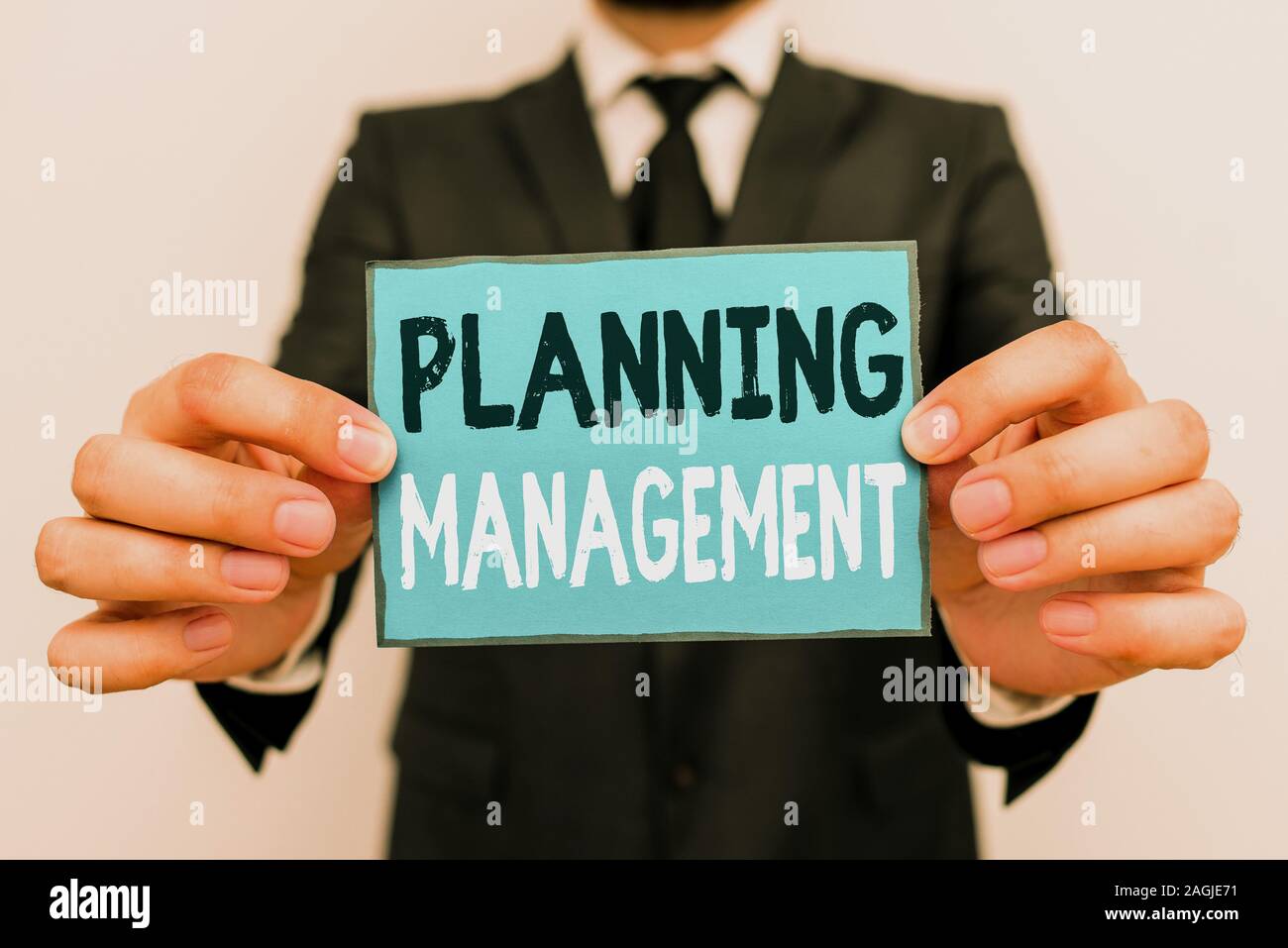 Writing note showing Planning Management. Business concept for act or ...