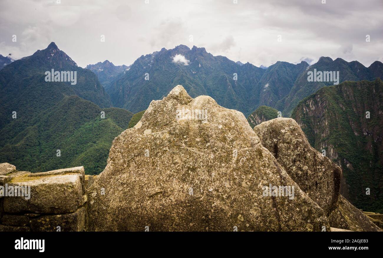 Sacred Rock, an important piece of Inca culture, located in the north ...