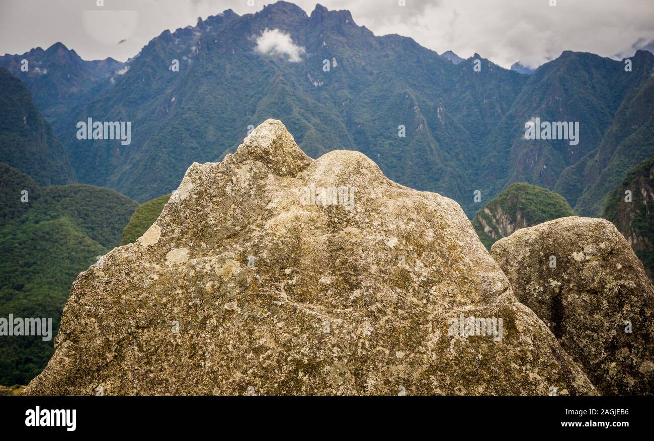 Sacred Rock, an important piece of Inca culture, located in the north ...