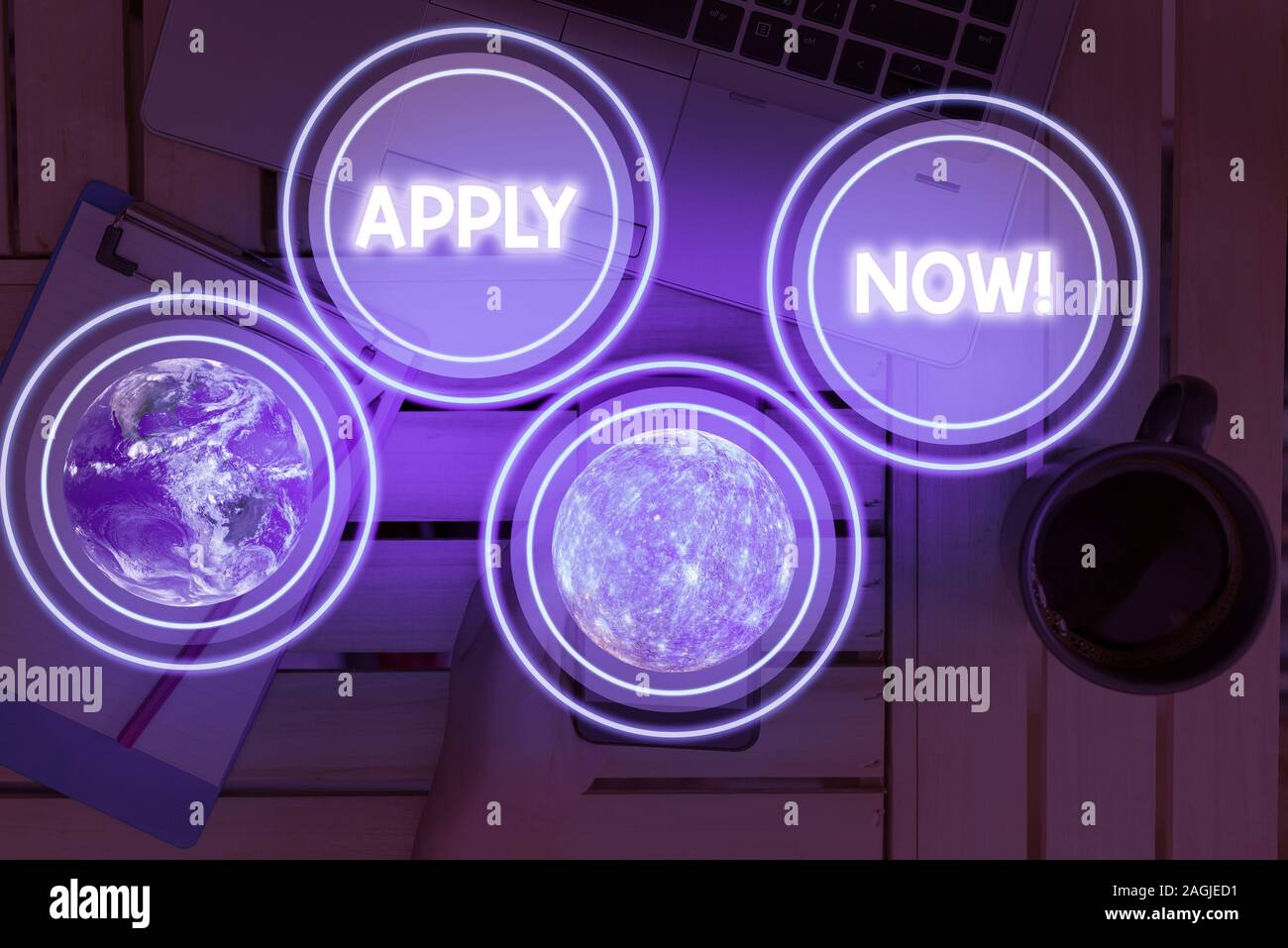 Word writing text Apply Now. Business photo showcasing request ...