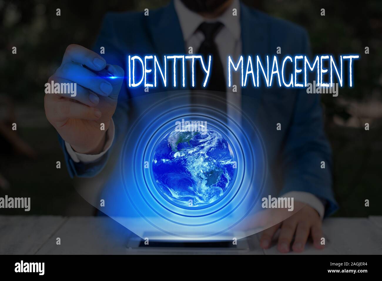 Conceptual hand writing showing Identity Management. Concept meaning ...