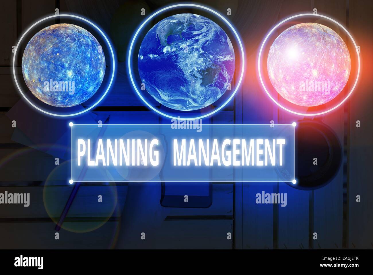 Writing note showing Planning Management. Business concept for act or ...