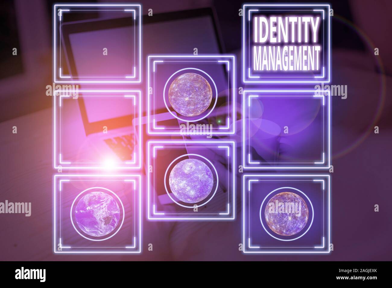 Conceptual hand writing showing Identity Management. Concept meaning ...