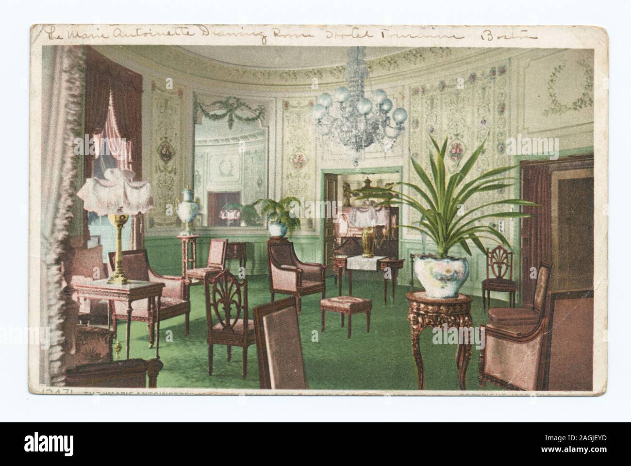 Postcard of the hotel marie antoinette hi-res stock photography and ...