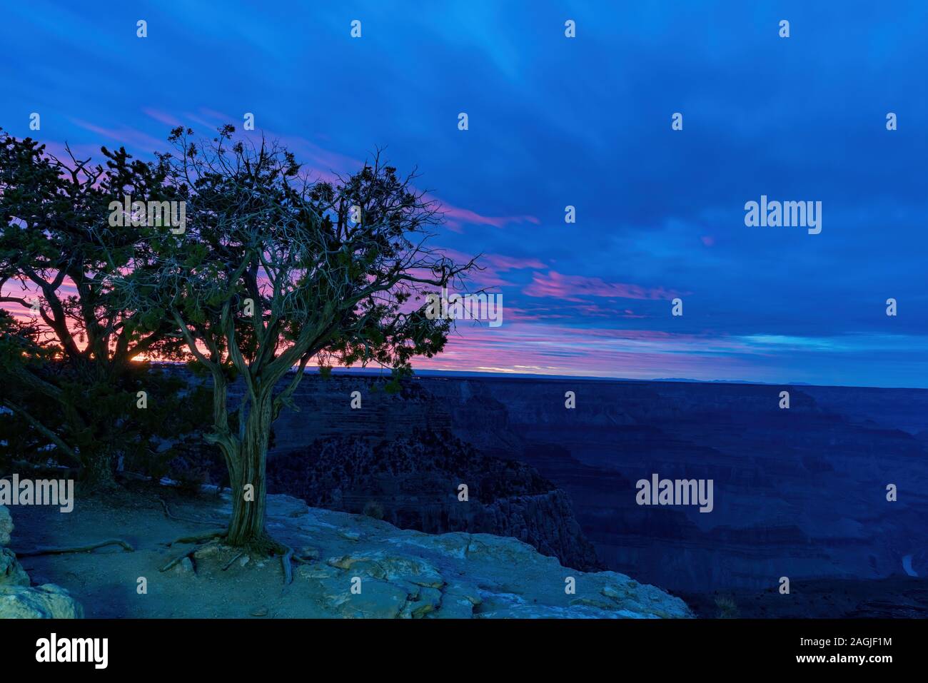 Beautiful sunset landscape of the Grand Canyon National Park at Arizona ...