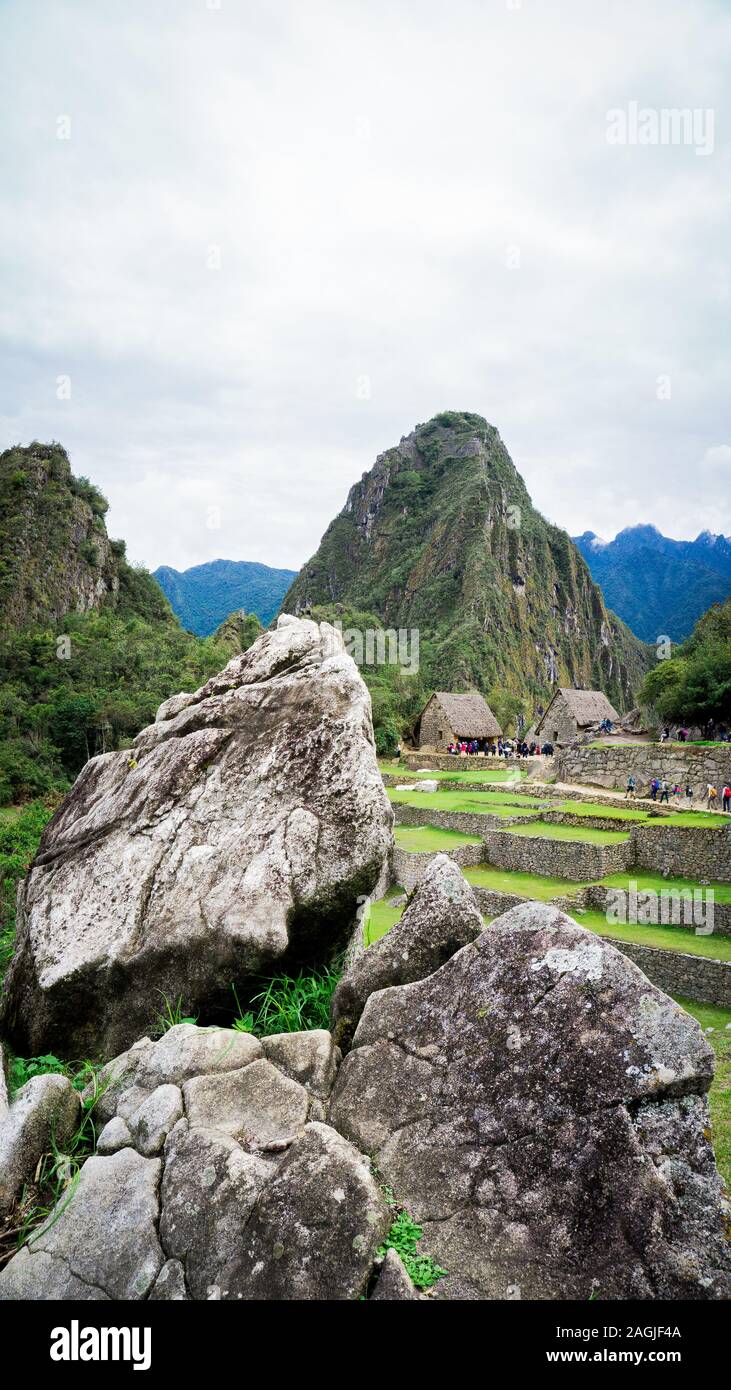 Sacred Rock, an important piece of Inca culture, located in the north ...