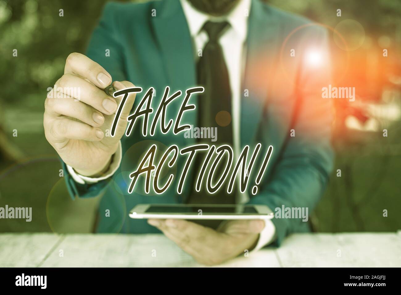Word writing text Take Action. Business photo showcasing do something ...