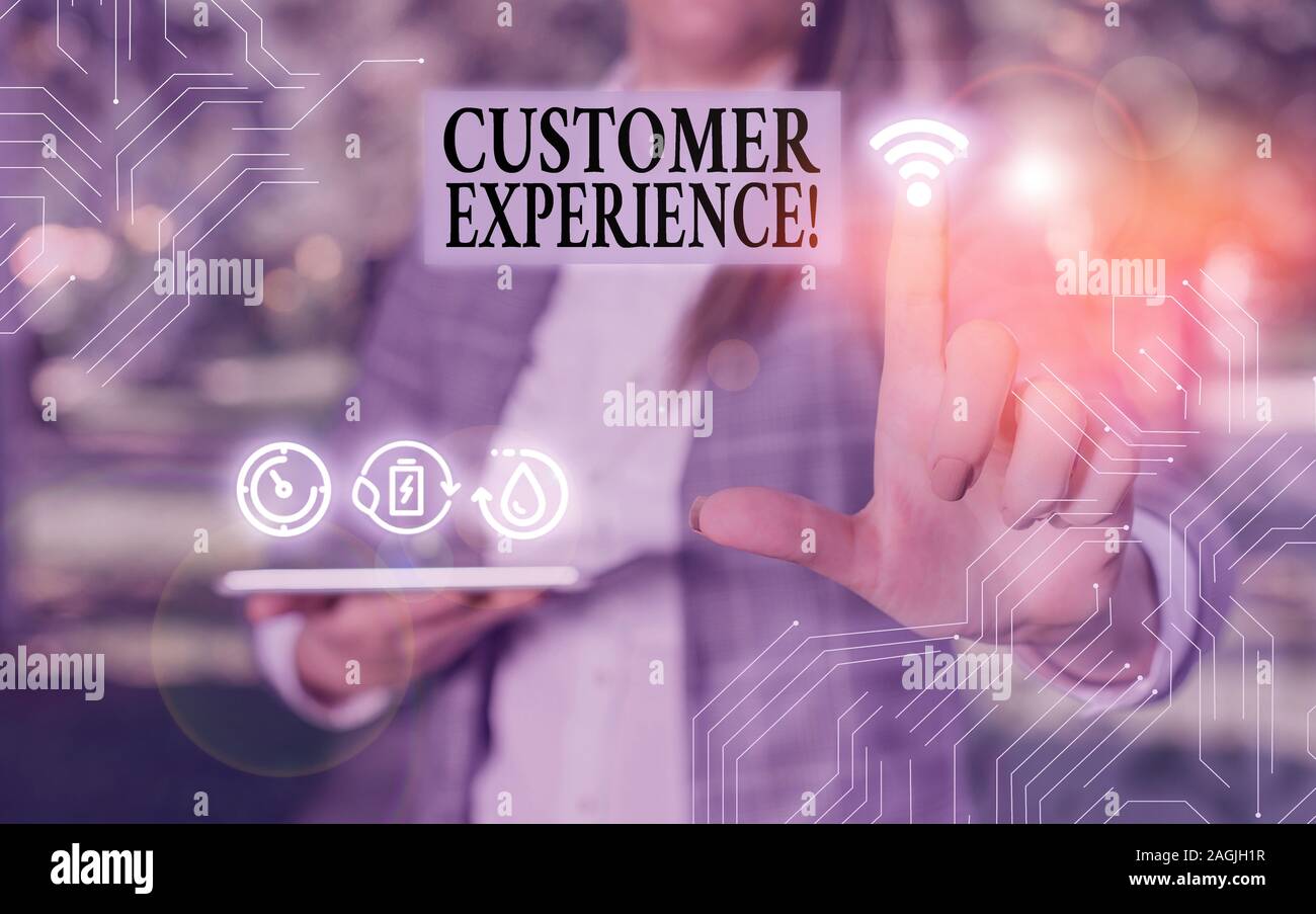 Handwriting text writing Customer Experience. Conceptual photo product ...