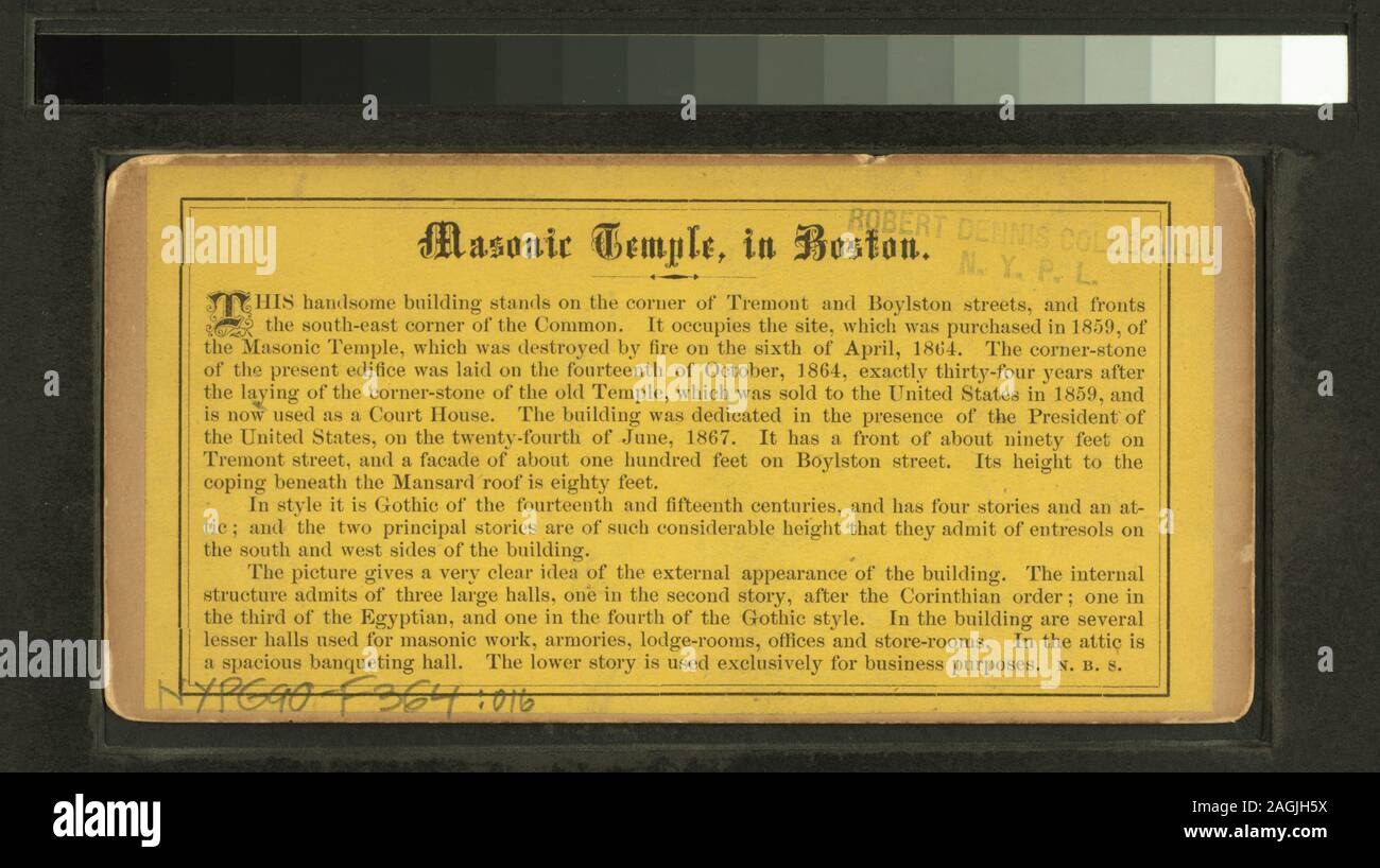 Masonic Temple in Boston Masonic Temple in Boston.; Masonic Temple in ...