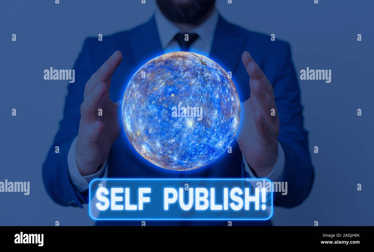 Conceptual hand writing showing Self Publish. Concept meaning writer ...