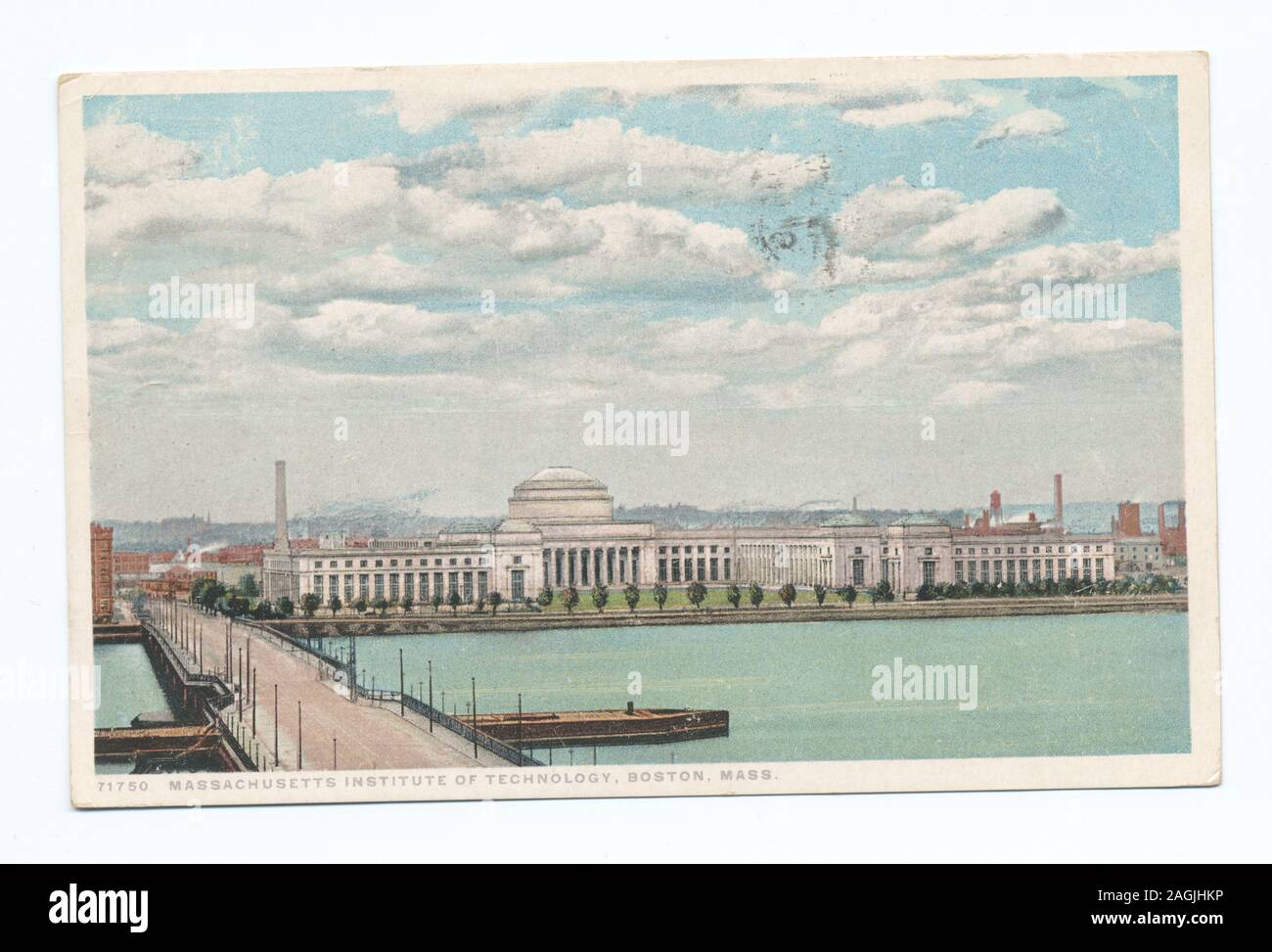 Postcard series number: 71750 This is the MIT Cambridge campus across ...