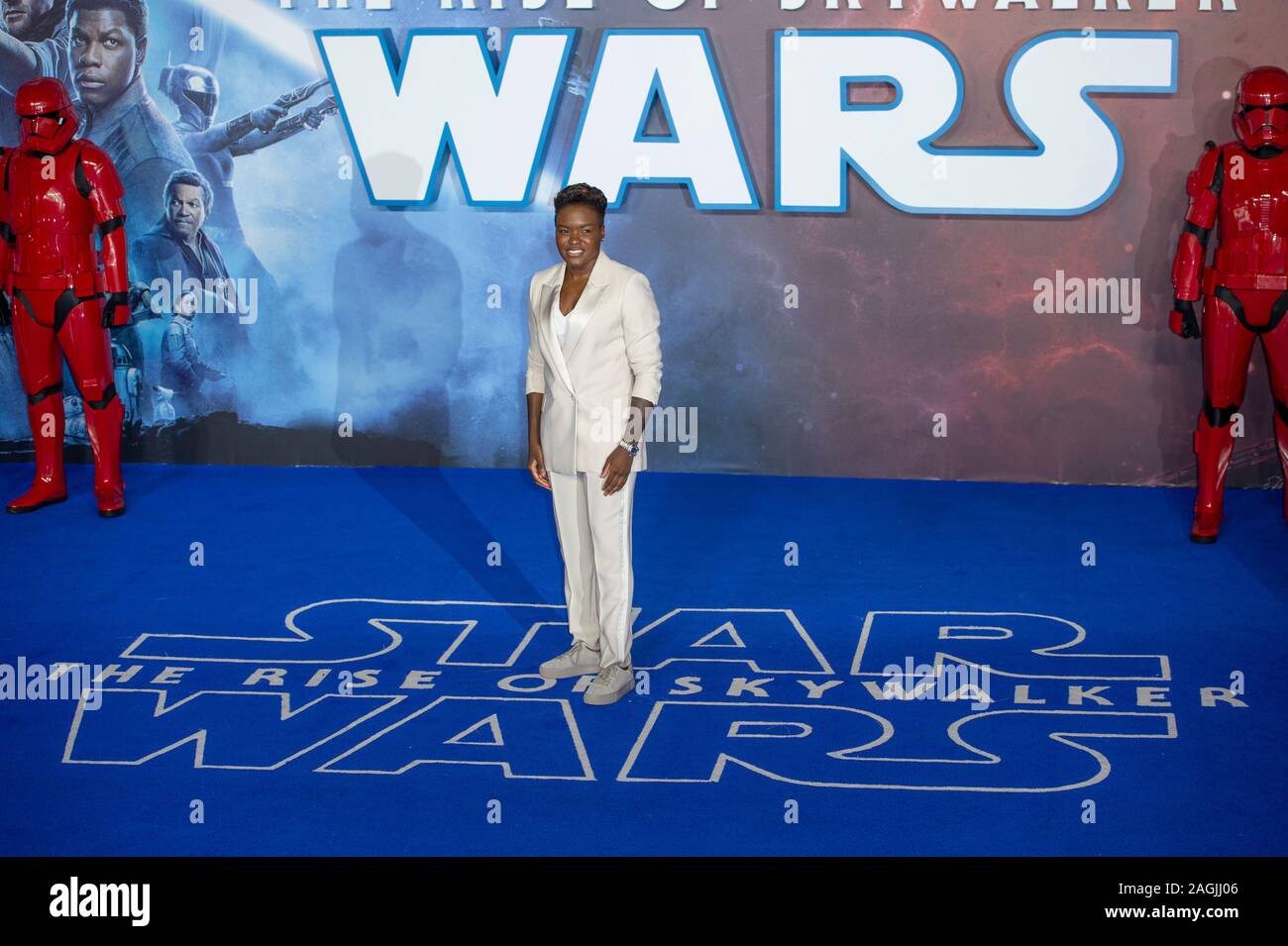 LONDON, ENGLAND - DECEMBER 18: Nicola Adams attends the European Premiere of "Star Wars: The ...