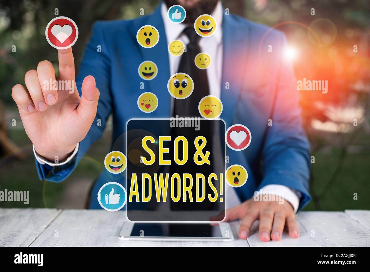 Word writing text Seo And Adwords. Business photo showcasing they are ...