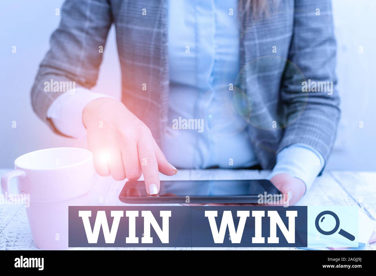 Word writing text Win Win. Business photo showcasing of or denoting a ...