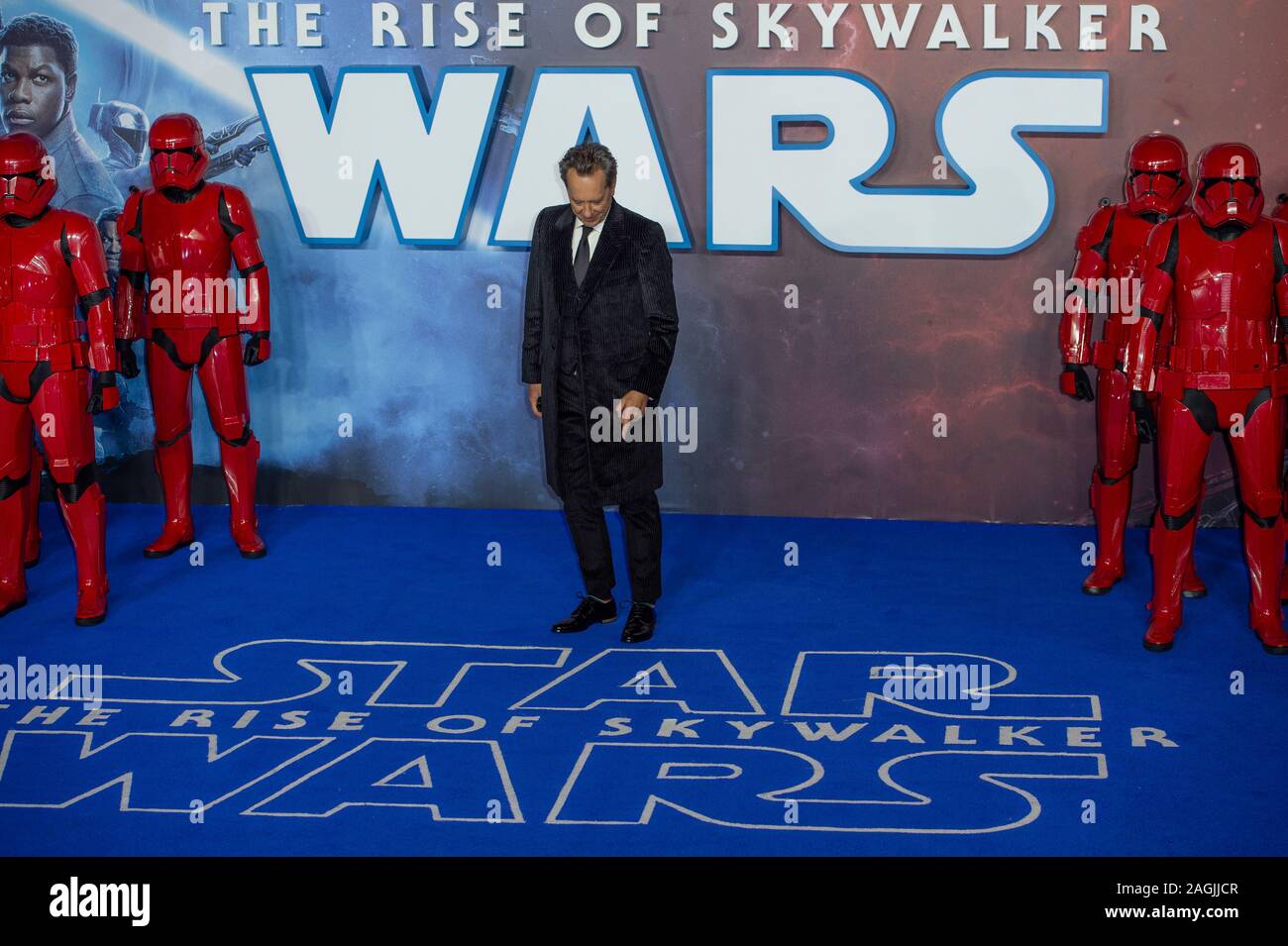 LONDON, ENGLAND - DECEMBER 18: Richard E Grant attends the European Premiere of "Star Wars: The ...