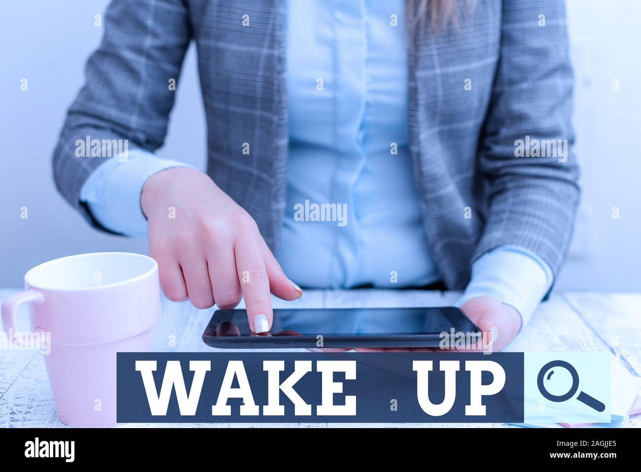 Word writing text Wake Up. Business photo showcasing an instance of a ...