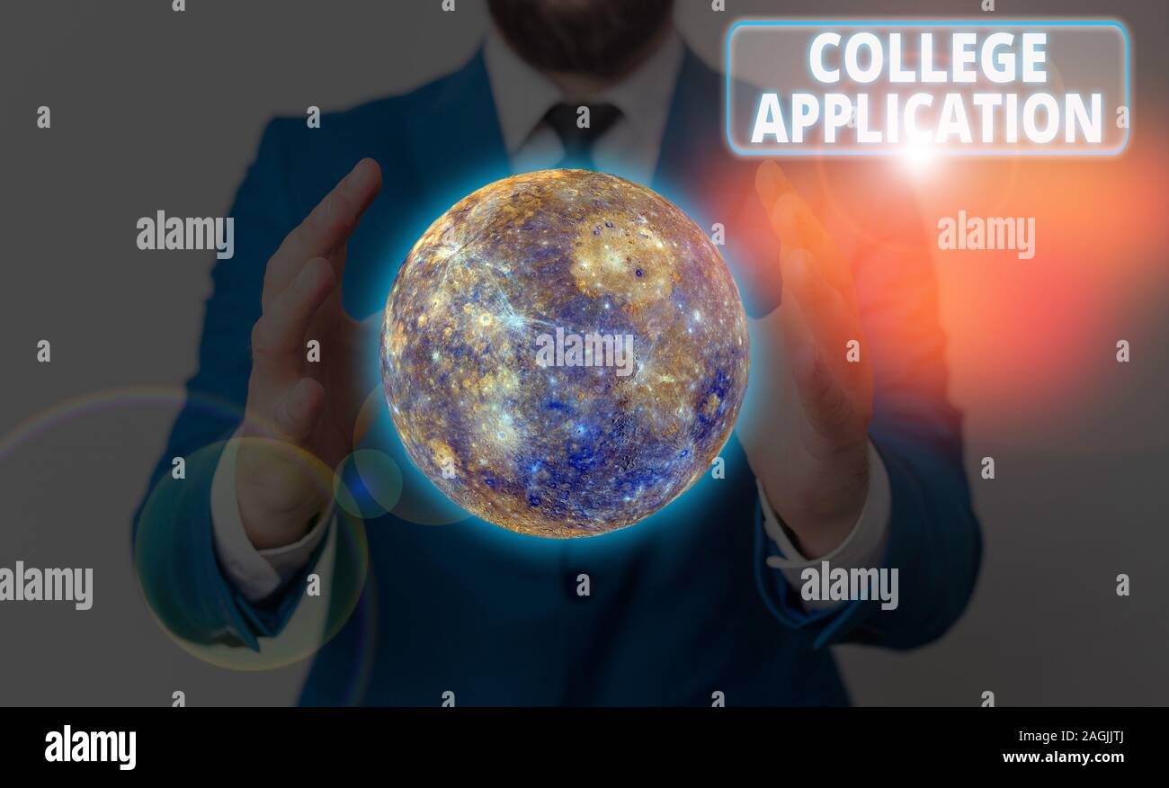 Conceptual hand writing showing College Application. Concept meaning ...
