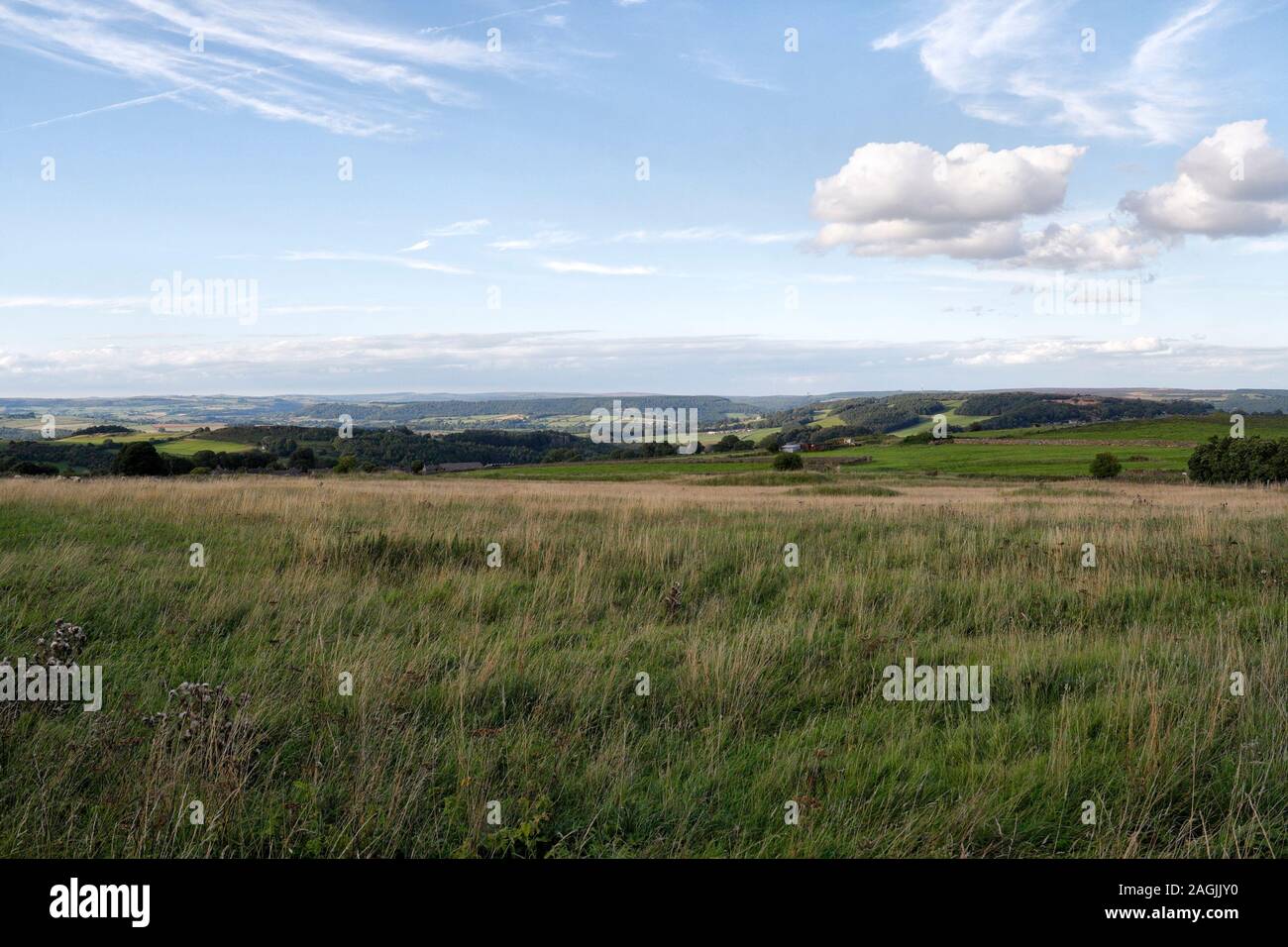 Peak District fields and countryside Derbyshire England UK, English ...
