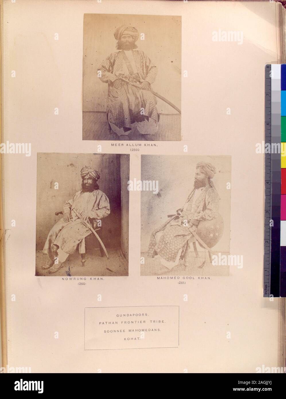 Caption box printed on mount measures 36 x 79 mm.; Meera Allum Khan ...