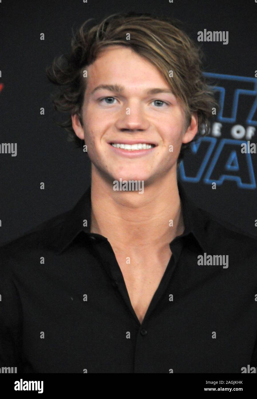 Hollywood, California, USA 16th December 2019 Actor Chase Liefeld ...