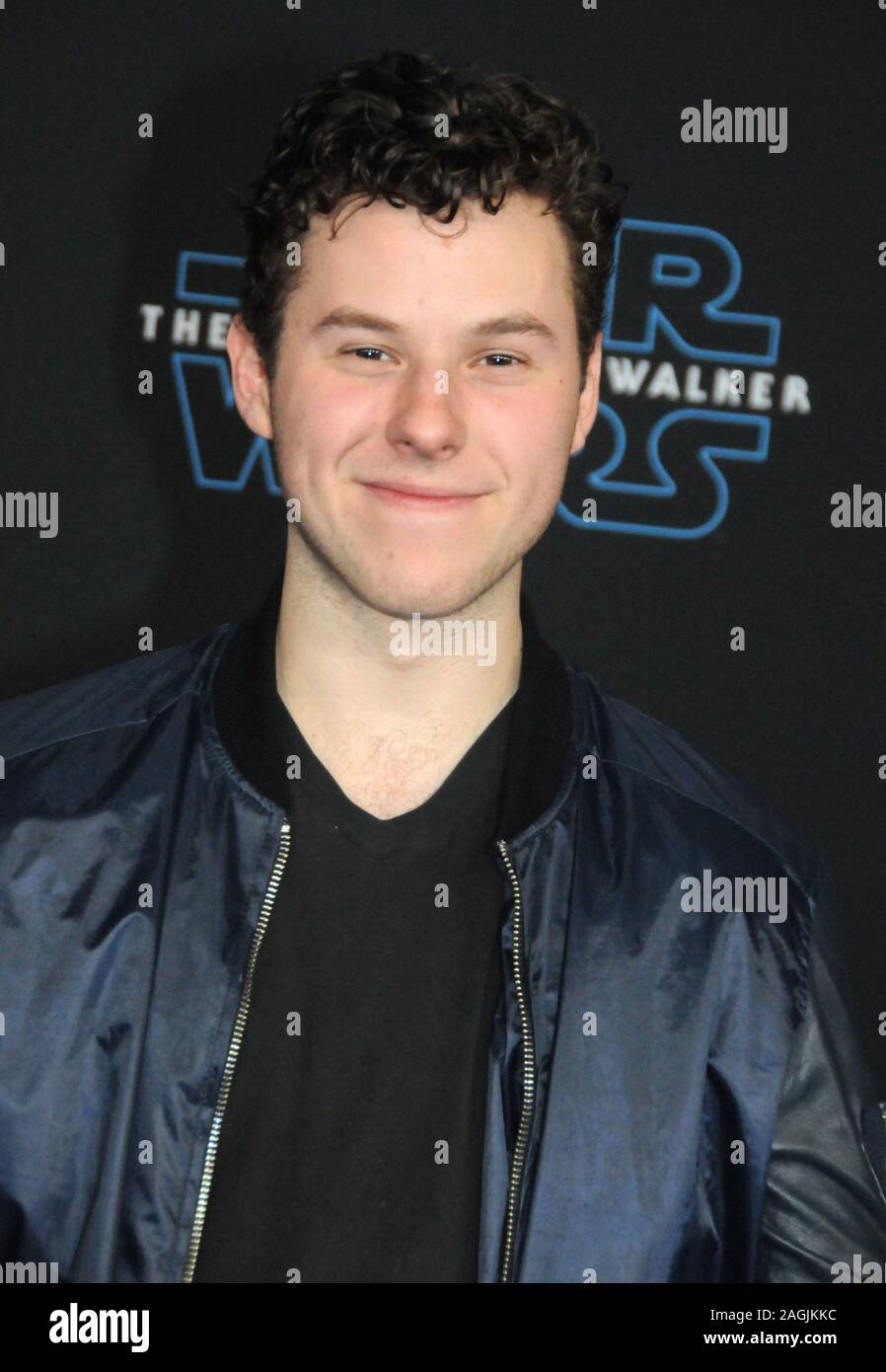 Hollywood, California, USA 16th December 2019 Actor Nolan Gould attends Lucasfilm's World ...