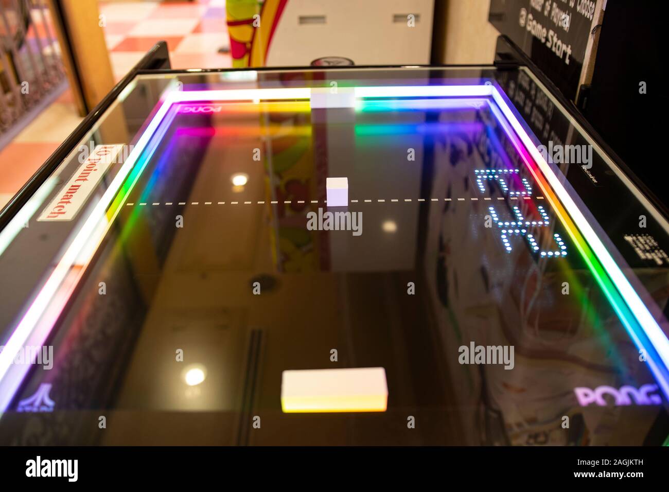 Strategic Japanese Game in Arcade Center Stock Photo - Alamy