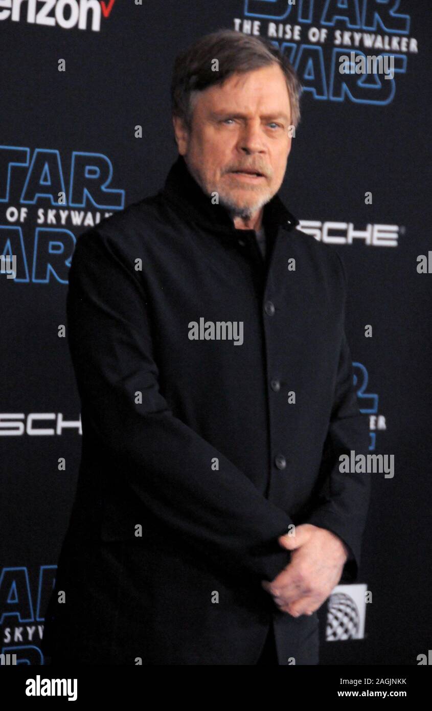 Hollywood, California, USA 16th December 2019 Actor Mark Hamill attends ...
