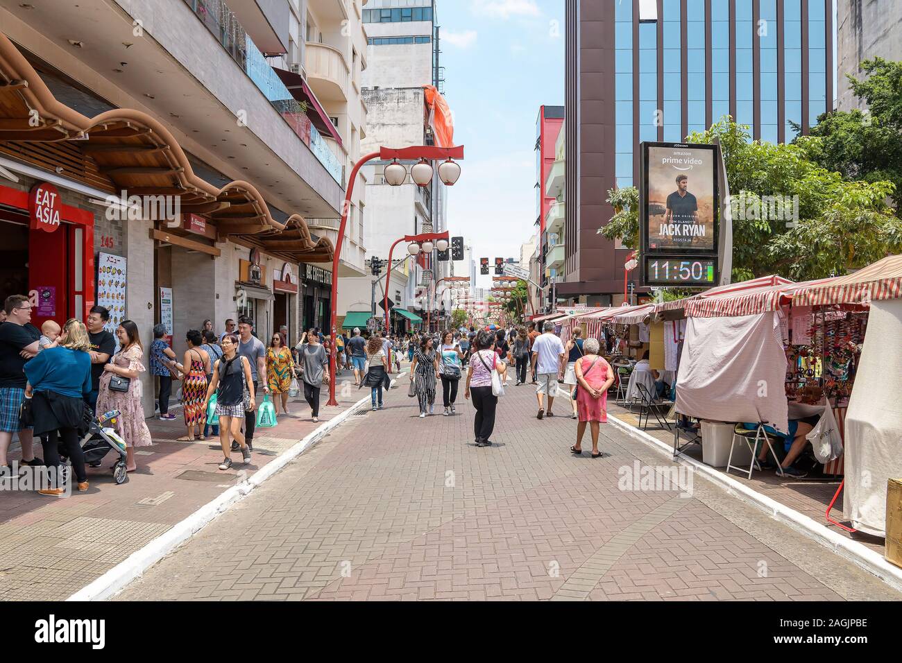 Sao Paulo - SP, Brazil - November 17, 2019: People shopping on the ...
