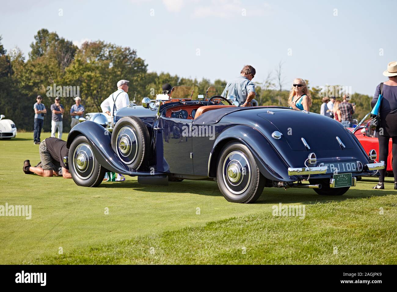 Cobble Beach car show / Audrain Museum Bentley Stock Photo - Alamy