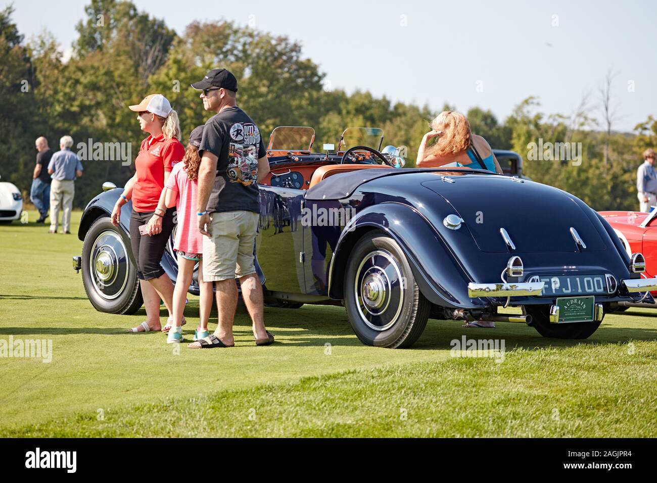 Cobble Beach car show / Audrain Museum Bentley Stock Photo - Alamy