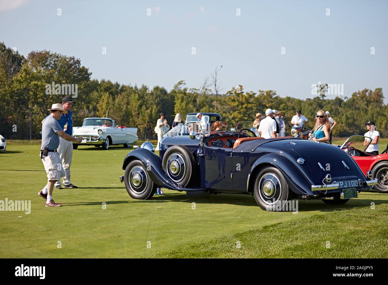 Cobble Beach car show / Audrain Museum Bentley Stock Photo - Alamy